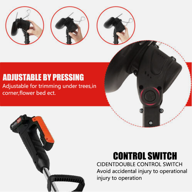 Oz Bargains Store™ 3-in-1 Cordless Electric Grass Trimmer, Brush Mower